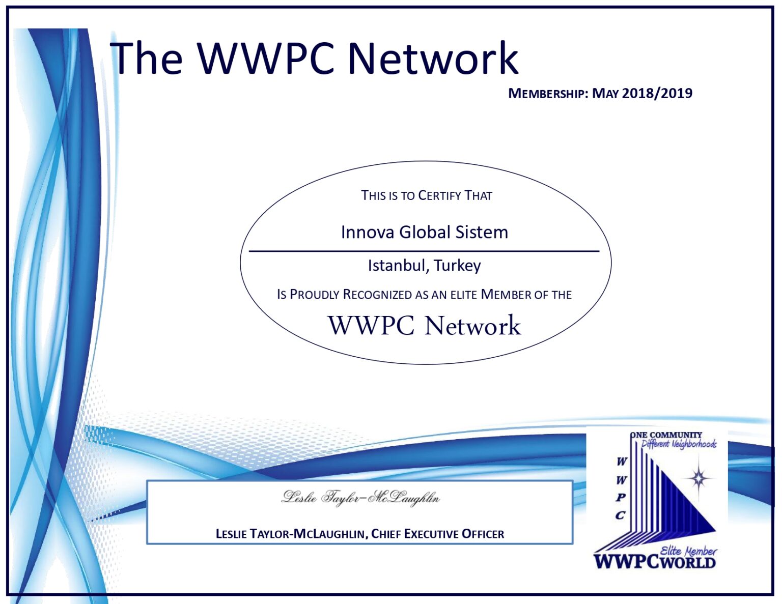 CERTIFICATES - INNOVA GLOBAL LOGISTICS